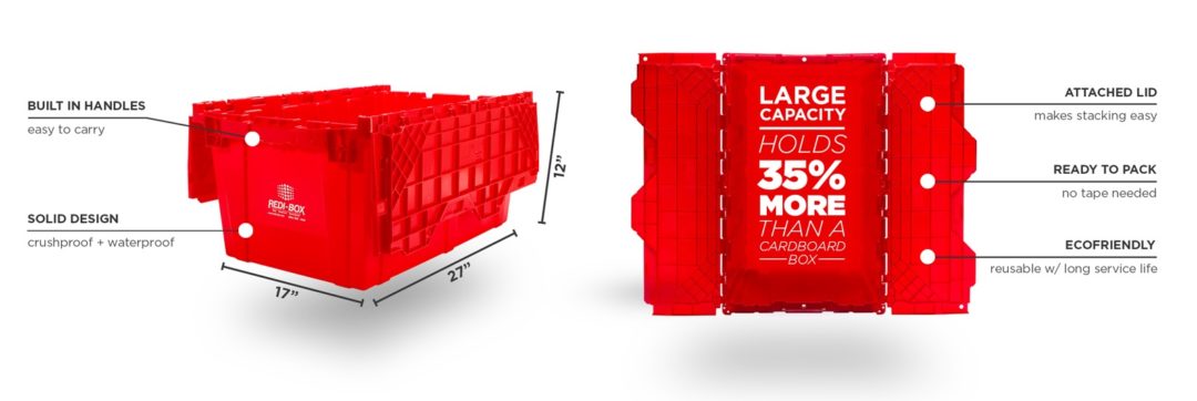 Rent Plastic Moving Boxes Chicago - Redi-Box